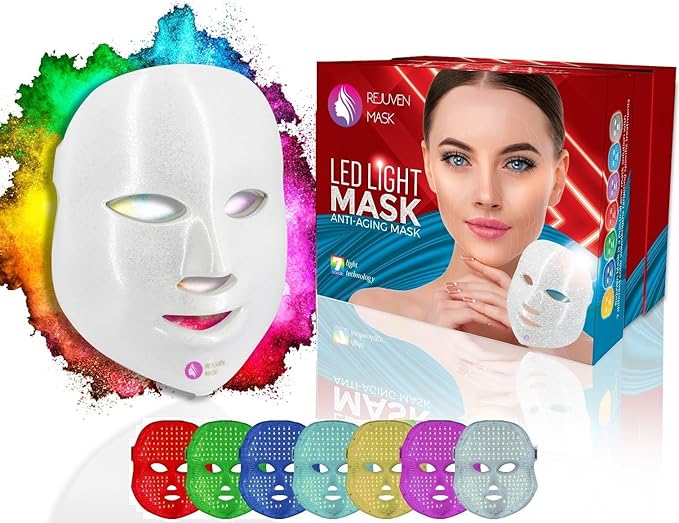 7 Color LED Face Mask Light Therapy – Aidyco